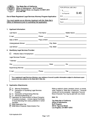 Fillable Online calbar ca The State Bar of California You must register ...