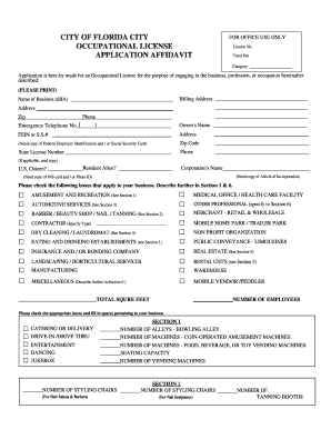Fillable Online floridacityfl City of florida city occupational license ...