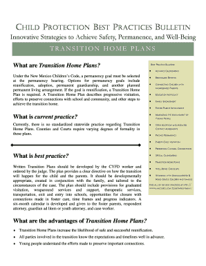 Fillable Online CHILD PROTECTION BEST PRACTICES BULLETIN Fax Email ...