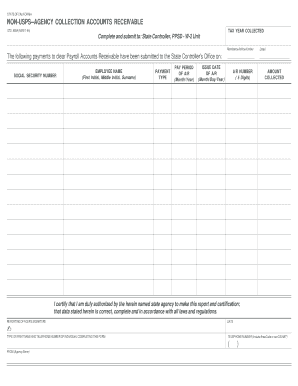 Fillable Online documents dgs ca Non-usps--agency collection accounts ...