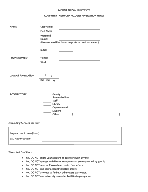 Fillable Online mta MOUNT ALLISON UNIVERSITY Fax Email Print - pdfFiller