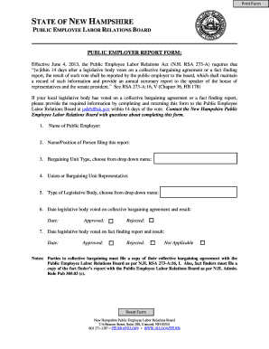 Fillable Online nh Public Employer Report Form 273-A:16, V - NH.gov Fax ...