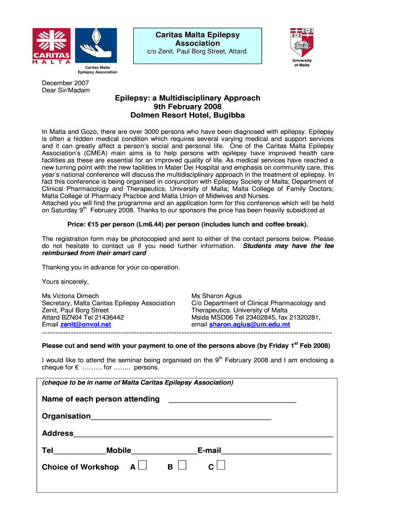 Fillable Online um edu Epilepsy - A Multidisciplinary Approach - Reg ...