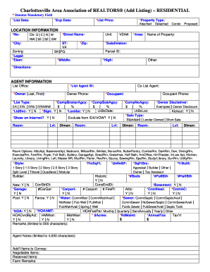 Fillable Online Residential Input Form.pdf Fax Email Print - pdfFiller