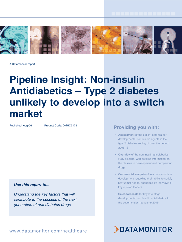 Fillable Online Pipeline Insight: Non-insulin Antidiabetics Type 2 ...