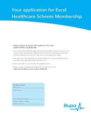 Fillable Online Request to join form - Bupa Fax Email Print - pdfFiller