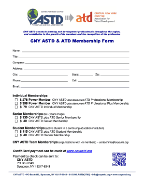 Fillable Online i b5z CNY ASTD & ASTD Membership Form - i b5z Fax Email ...