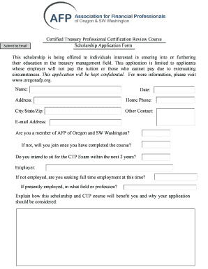 Fillable Online oregonafp camp7 Certified Treasury Professional ...