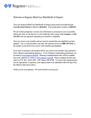 Fillable Online Welcome to Regence BlueCross BlueShield of Oregon Fax Email Print - pdfFiller