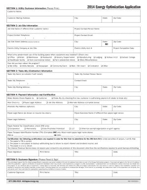 Fillable Online michigan-energy Instructions for Use: Fax Email Print ...