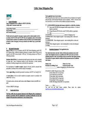 Fillable Online nyc Utility Noise Mitigation Sample Form - NYC.gov ...