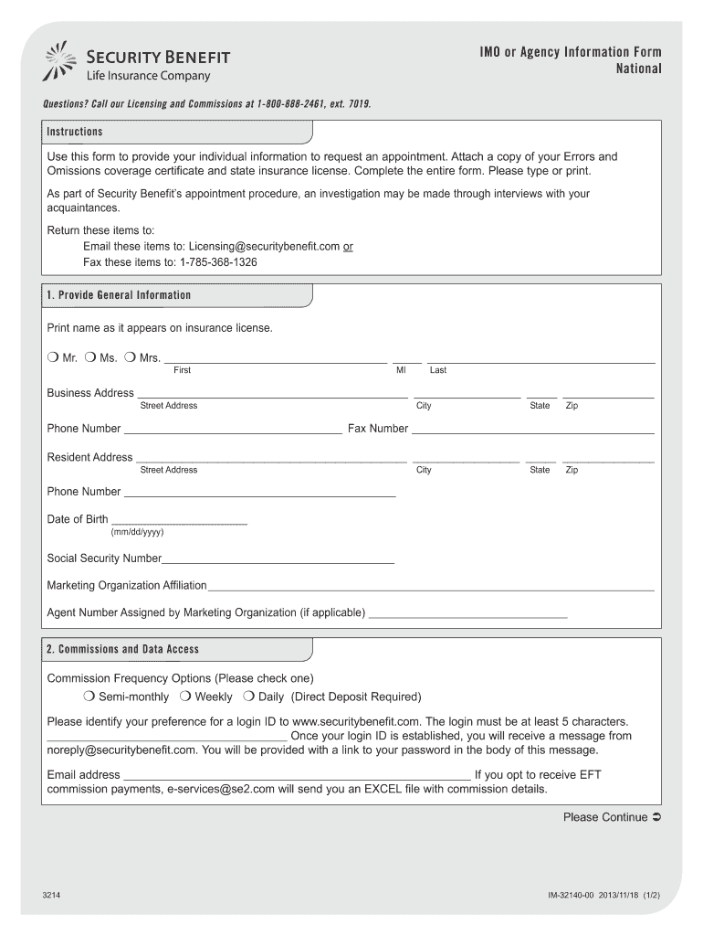 Fillable Online Application for Appointment - Security Benefit Fax ...