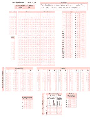Fillable Online Food Science - Form #713-3 Fax Email Print - pdfFiller
