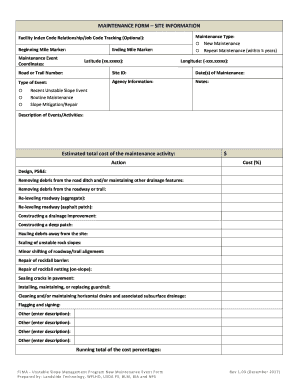 Fillable Online USMP Maintenance Form Fax Email Print - pdfFiller