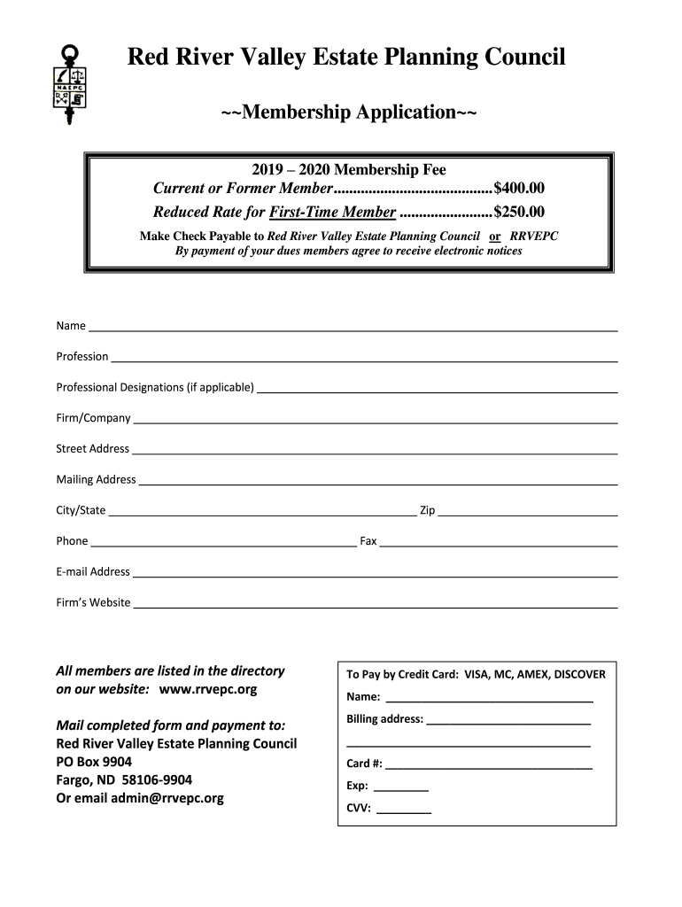 Fillable Online Red River Valley Estate Planning Council - Estate Planners in ... Fax Email ...