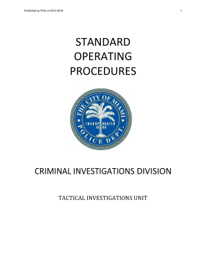 Fillable Online Tactical Investigations Unit - Miami Police Department ...
