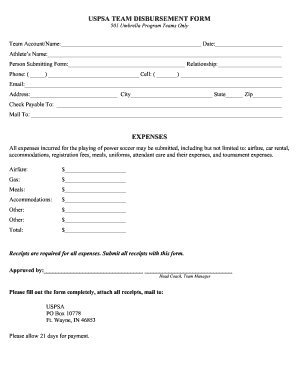 Fillable Online 501 Reimbursement Form DM Fax Email Print - pdfFiller