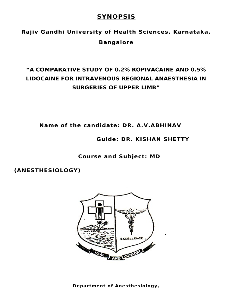 Rajiv Gandhi University of Health Sciences, Karnataka, Doc Template ...