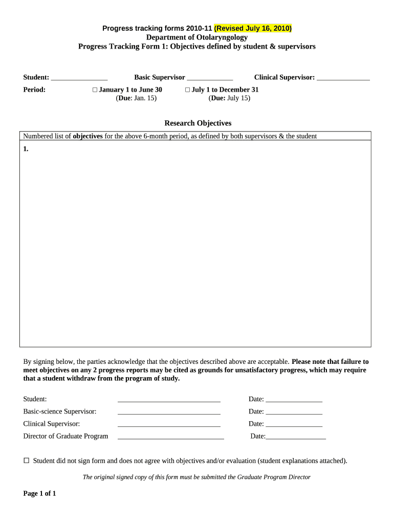 Progress tracking s Doc Template | pdfFiller