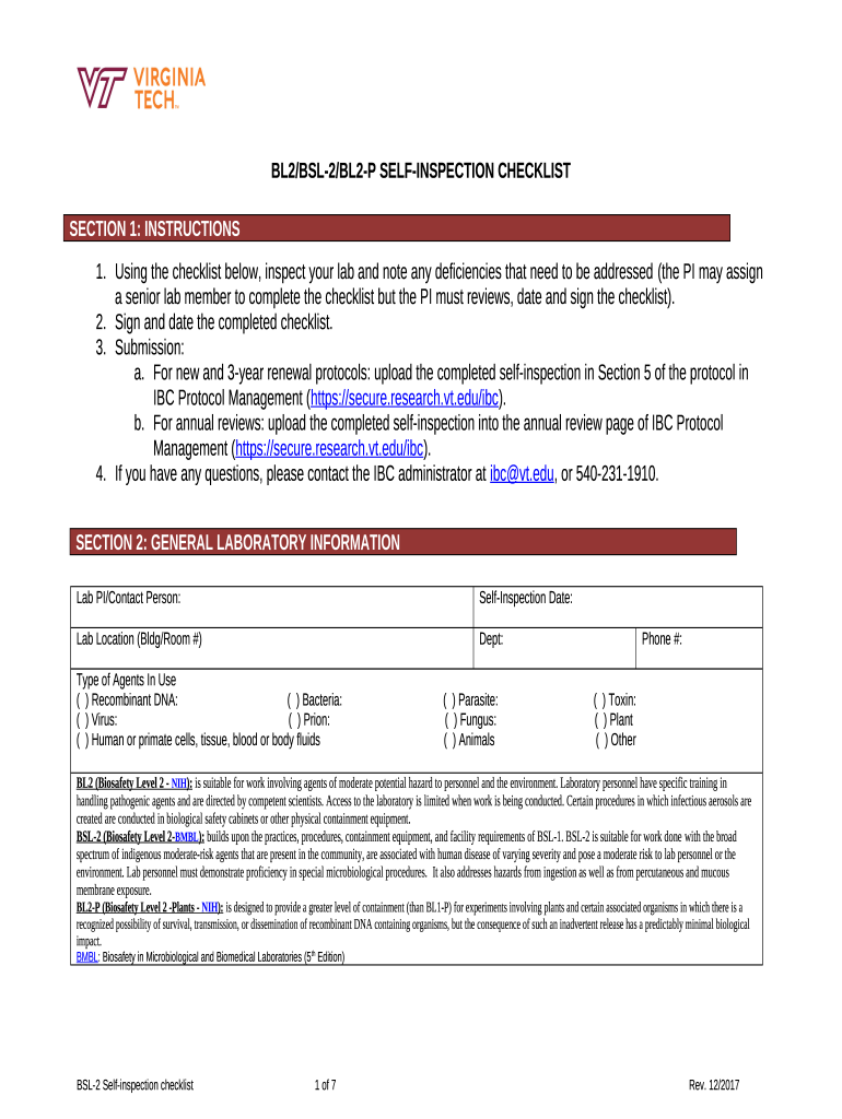 Lab Safety Inspections - Environmental Health and Safety ... Doc ...
