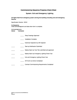Spec Grade Exit Sign Green LED Combo with LED ... Doc Template | pdfFiller