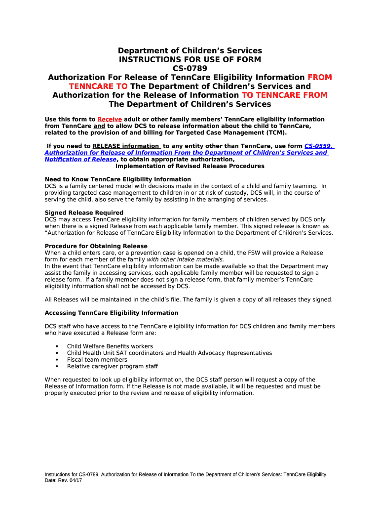 Department of Children's Services INSTRUCTIONS FOR USE ... Doc Template ...