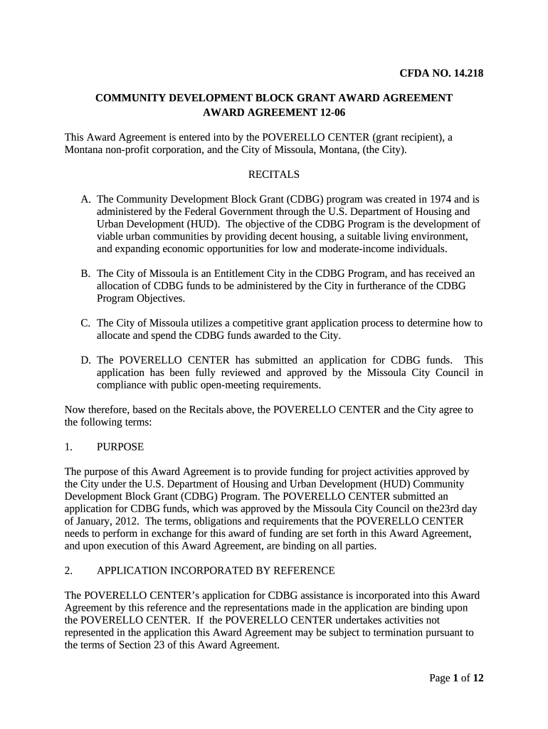 Program Objectives. D. WMMHC has submitted an application ... Doc ...