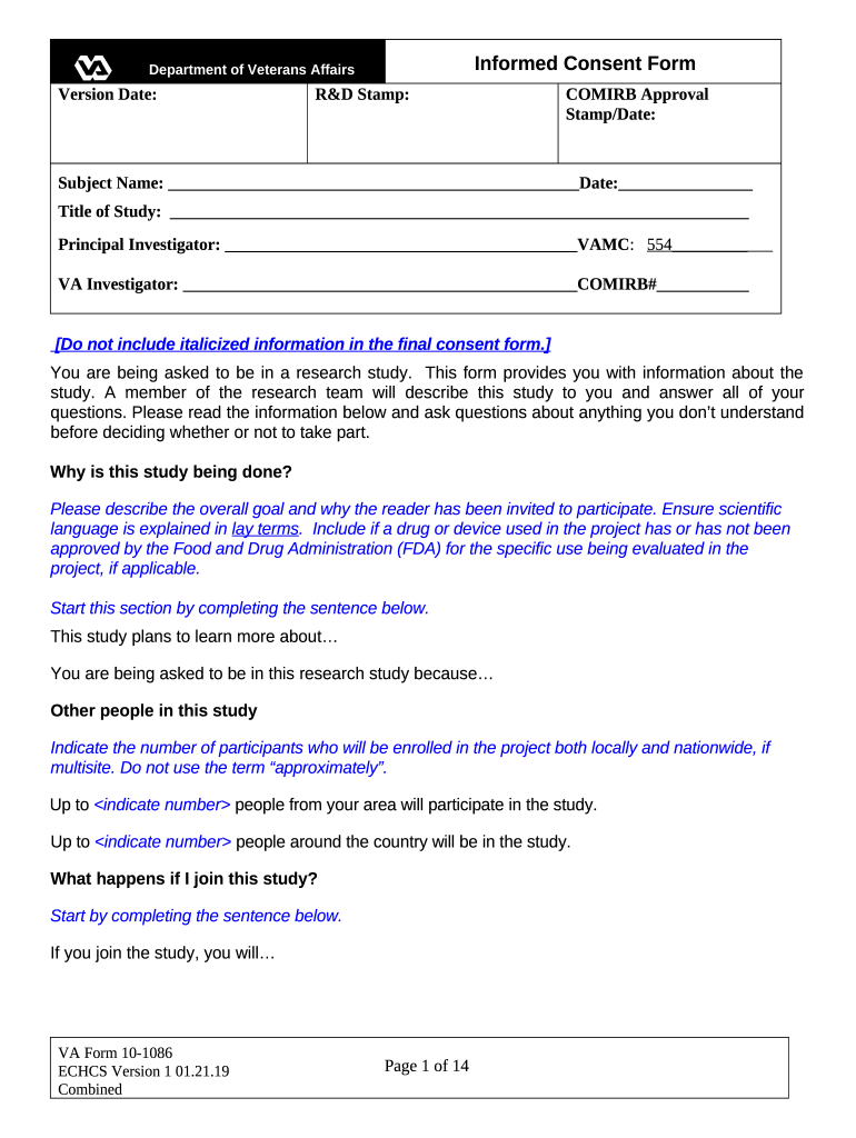 How to write a good consent - ITHS Doc Template | pdfFiller