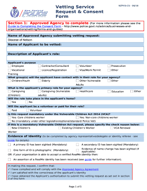 Vetting Service Request & Consent - Anglican Diocese ... Doc Template ...