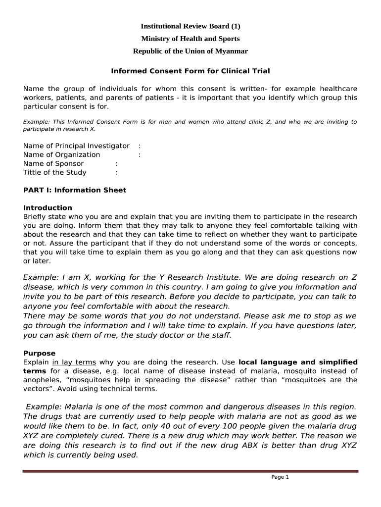 Institutional Review Board (1) Doc Template | pdfFiller