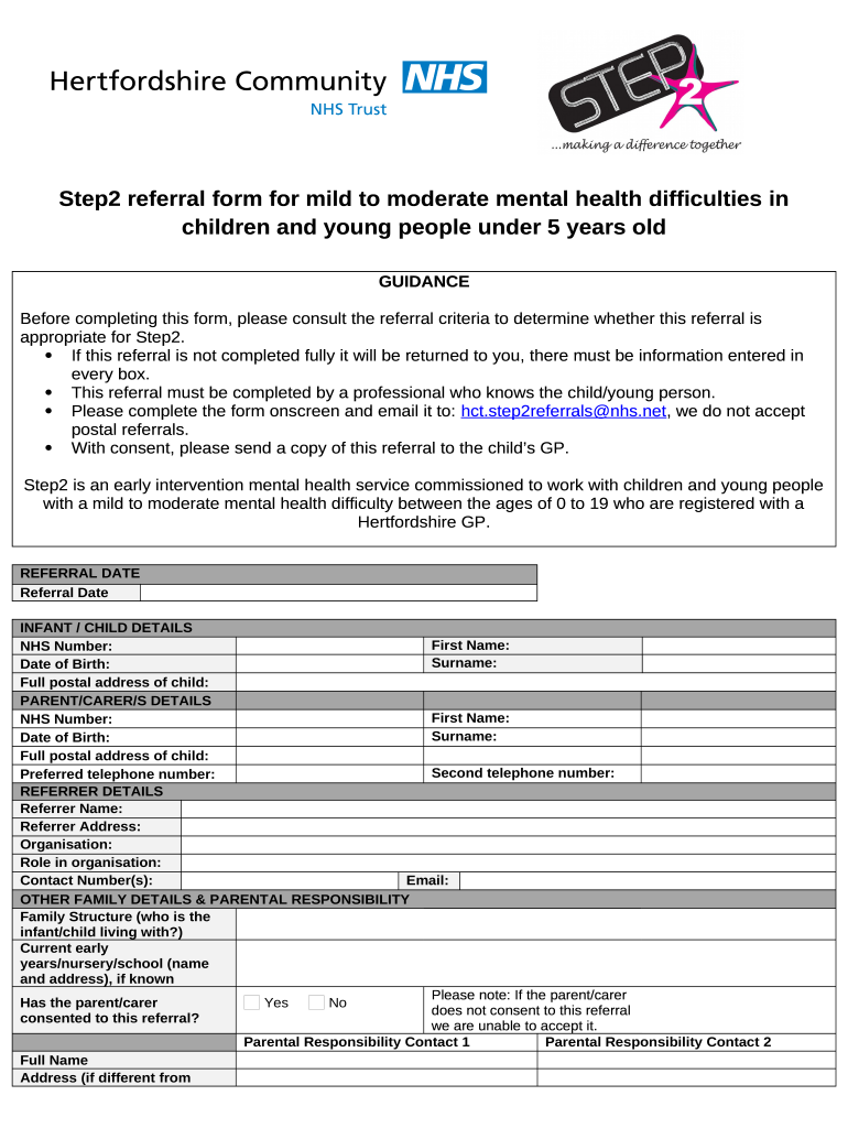 referral criteria for access to the specialist camhs teams ... Doc ...