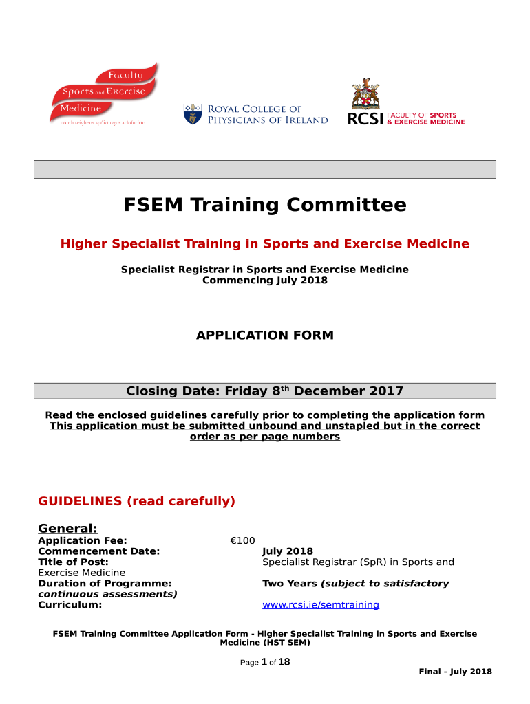 FSEM Training Committee Doc Template | pdfFiller