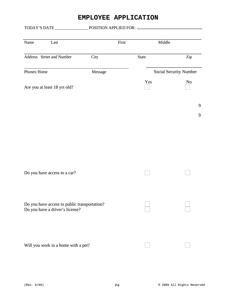 TODAY 'S DATE POSITION APPLIED FOR: Doc Template | pdfFiller