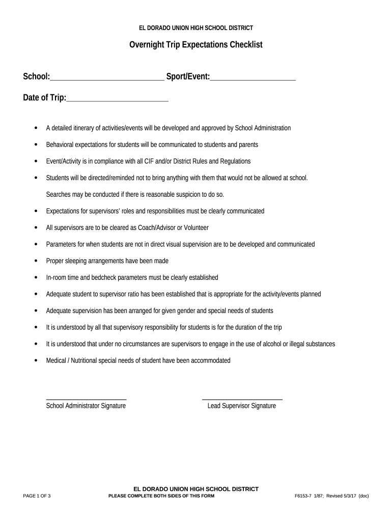 Background Ination - El Dorado Union High School District Doc Template | pdfFiller