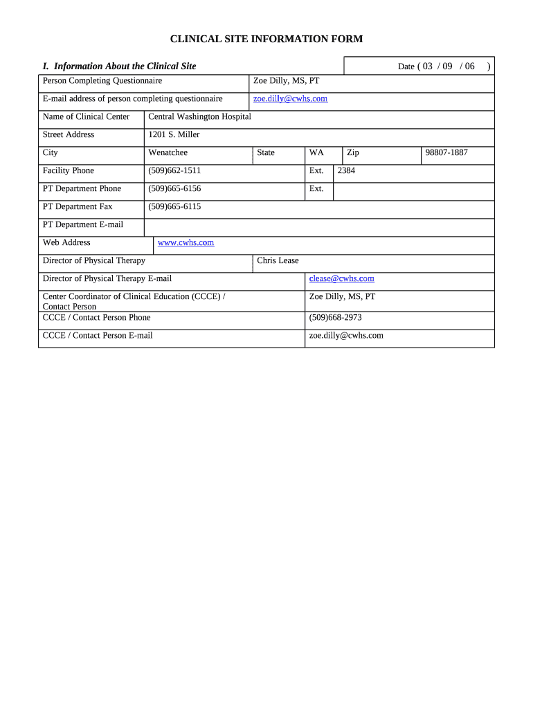 CLINICAL CENTER INATION (CCIF) Doc Template | pdfFiller