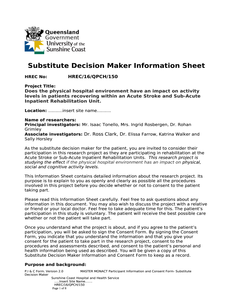 Incompetent Patients, Substitute Decision Making, and Quality ... Doc ...