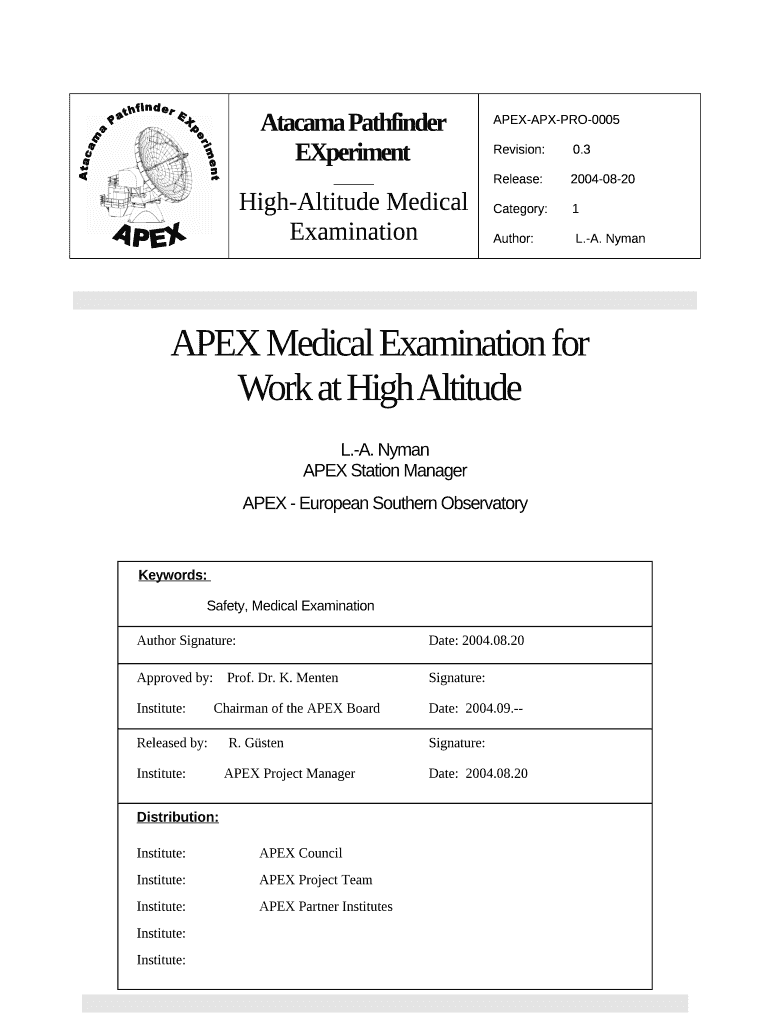 APEX Document Template Doc Template | pdfFiller