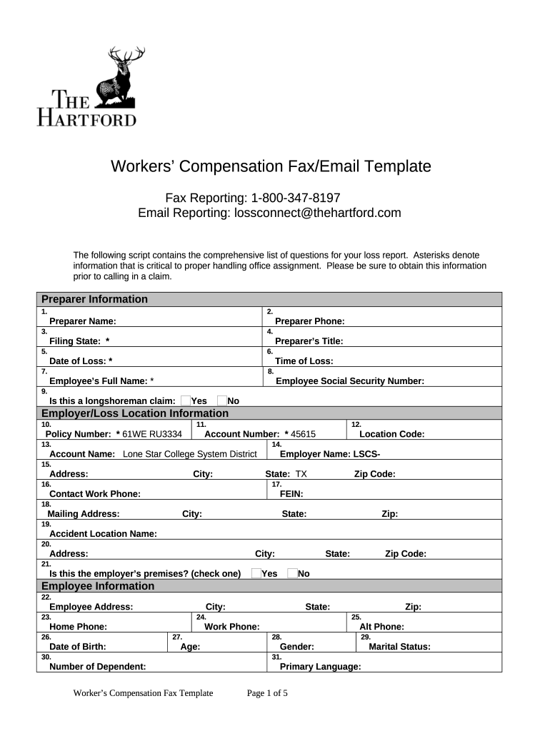 Loss Connect Loss Report Doc Template | pdfFiller