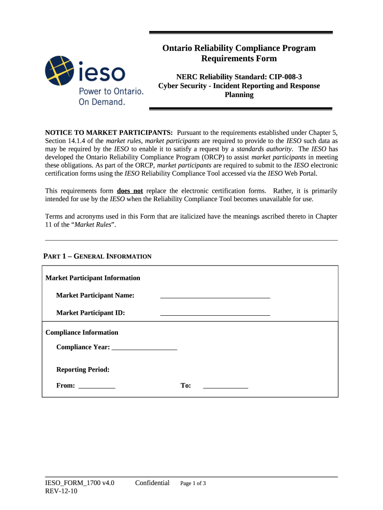 NERC Regulatory Compliance Program: Where to start? - BBA Doc Template ...