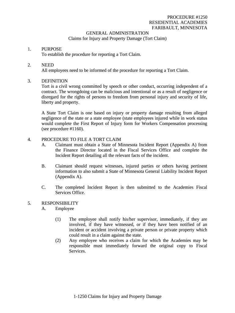 INSTRUCTIONS FOR SUBMITTING AN ADMINISTRATIVE TORT CLAIM WITH ... Doc ...