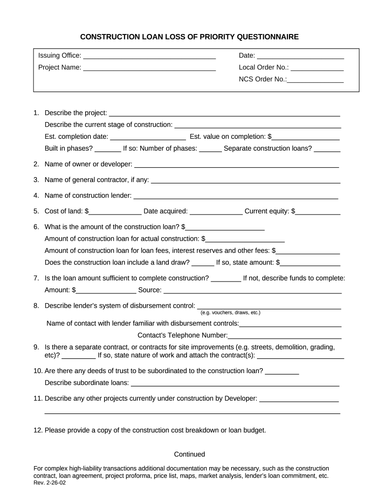 Everything You Need To Know About Construction Loans Doc Template ...