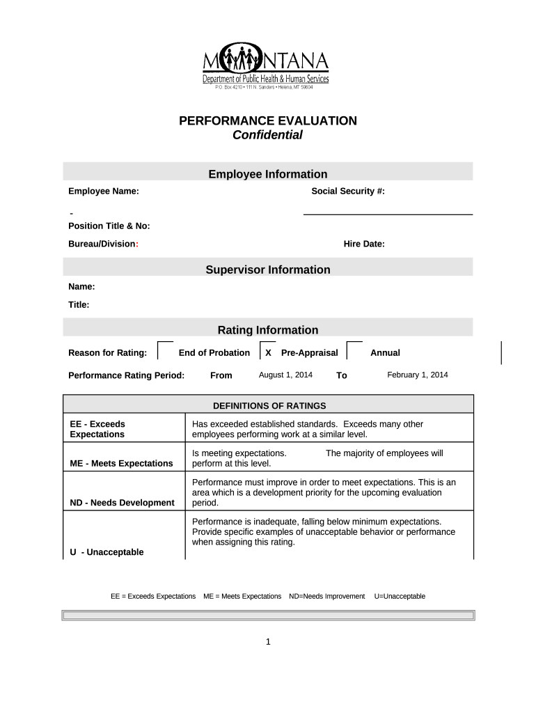 CFSD perance evaluation example - Dphhs Doc Template | pdfFiller