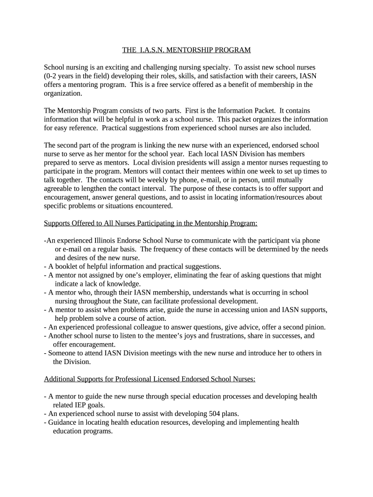 How to Start a Mentoring Program Mentor program, Human ... Doc Template ...