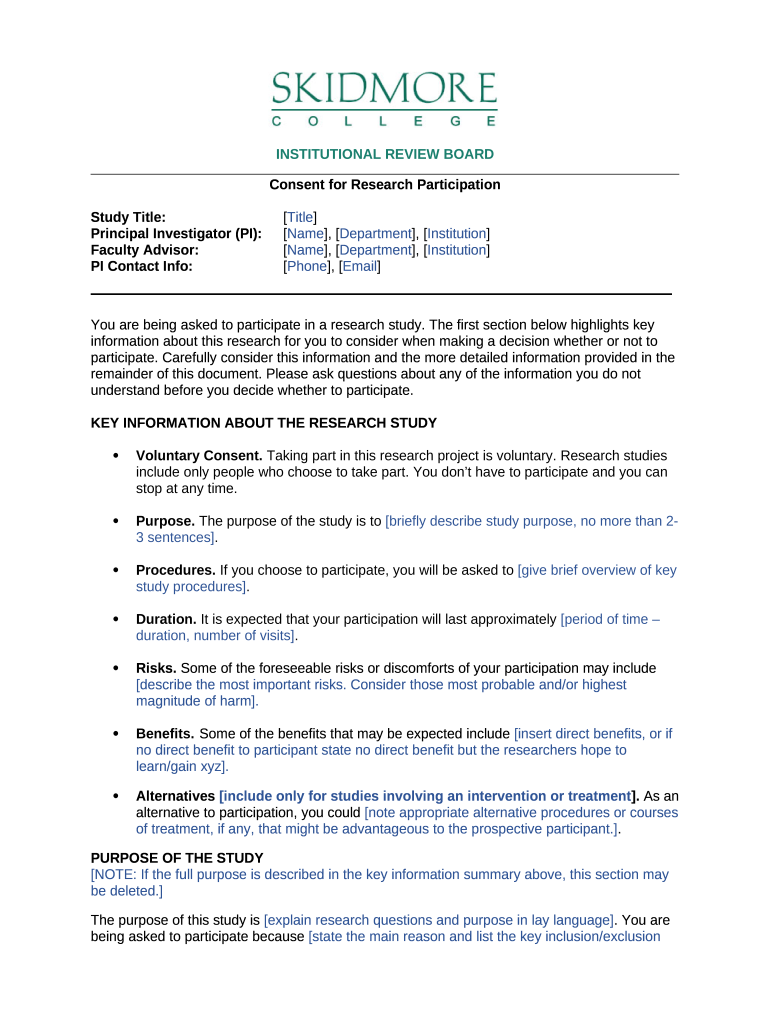 Consent Checklist - University of Connecticut - Studylib Doc Template | pdfFiller