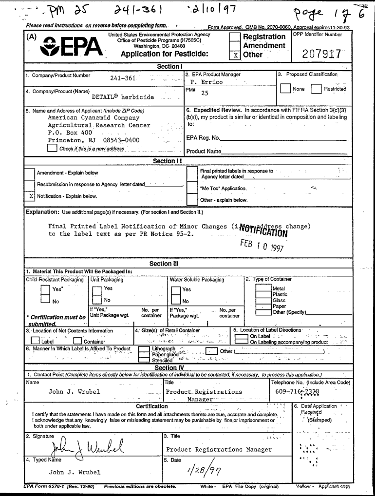 Fillable Online U.S. EPA, Pesticide Product Label, DETAIL HERBICIDE, 02 ...