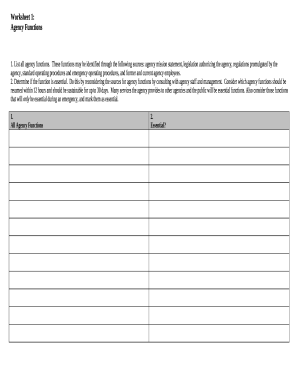 COOP Worksheets Doc Template | pdfFiller