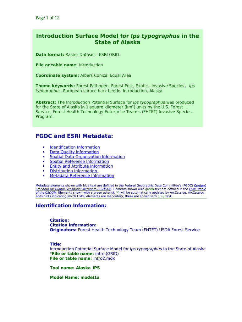 Ips typographus State of Alaska Page 1 of 12 - studylib.net Doc Template | pdfFiller