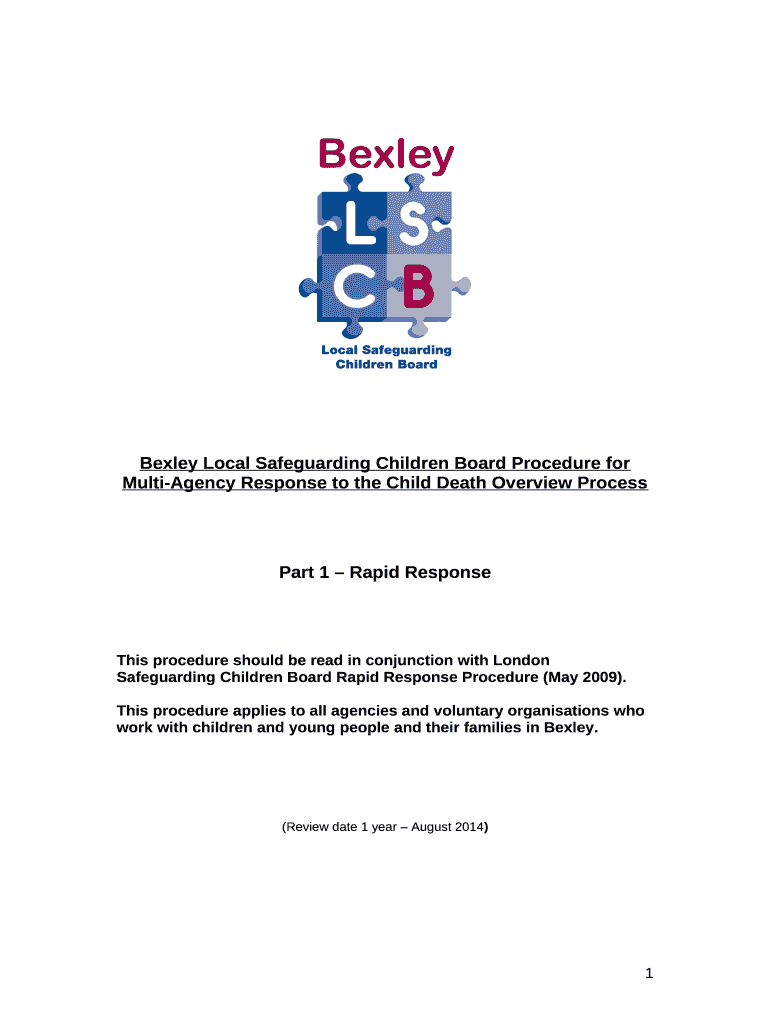 Bexley Local Safeguarding Children Board Procedure for Multi-Agency ...