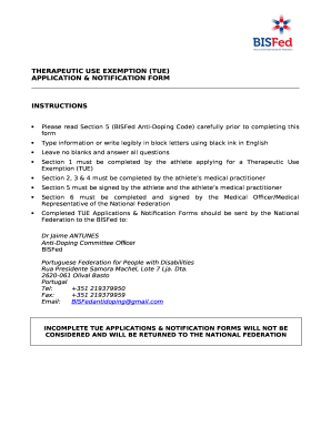 Application & NOTIFICATION Doc Template | pdfFiller