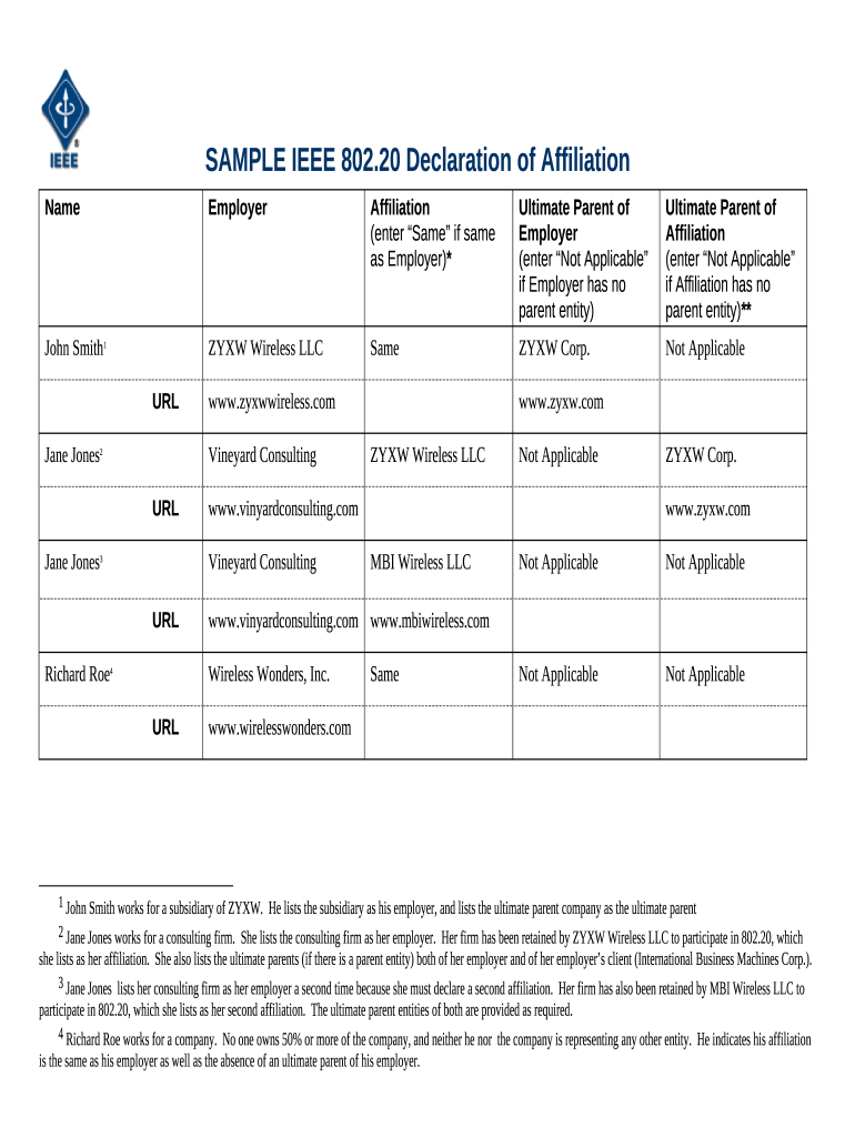 SAMPLE IEEE 802 Doc Template | pdfFiller